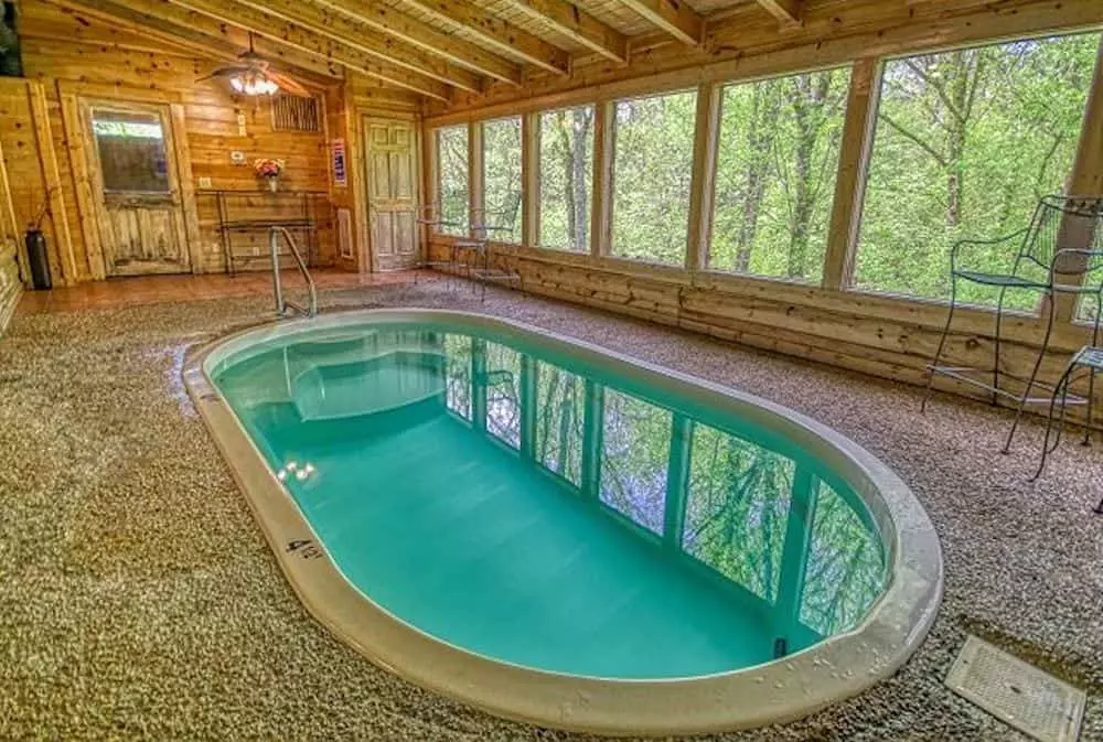 Top 4 Indoor Pool Cabins in the Smoky Mountains near Dollywood & Gatlinburg